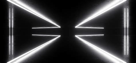 아크 스테이지 빛나는 게이트 화이트 네온 공상 과학 미래 레이저 에 어두운 차고 콘크리트 그런지 바닥 사이버 가상 배경 3d 렌더링 3차원 형태에 대한 스톡 사진 및 기타