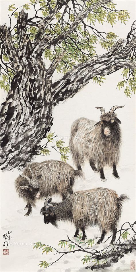 【2015年作 三羊开泰 镜心 设色纸本】拍卖品图片价格鉴赏绘画雅昌艺术品拍卖网