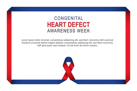 Premium Vector Congenital Heart Defect Awareness Week Background