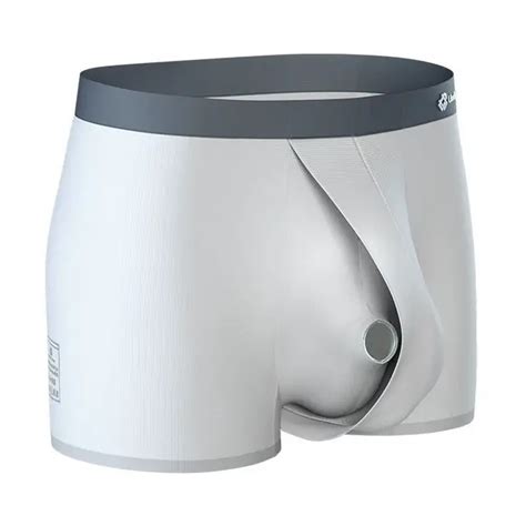 Man Separate Dual Pouch Underwear Summer Breath Foreskin Long Physical