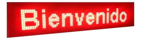 Cartel Led Programable Luminoso Wifi Dinamico Rojo Metro