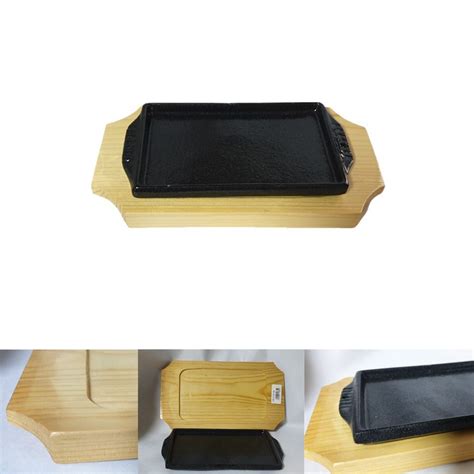 맥반석 주물 사각 스테이크판 1호 무쇠 구이팬 철판 홈플러스 택배배송
