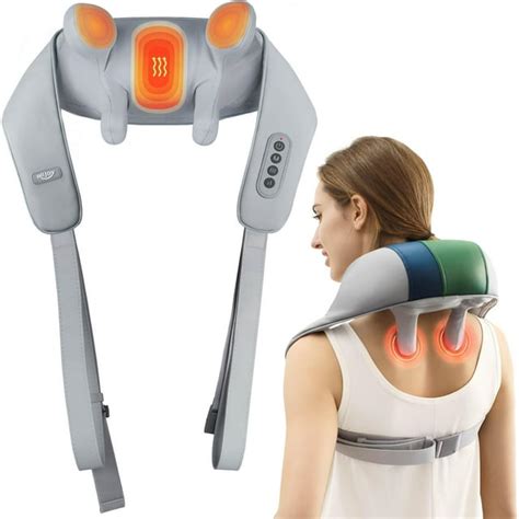 Alljoy Neck And Shoulder Massager With Heat Cordless Shiatsu 4d Deep