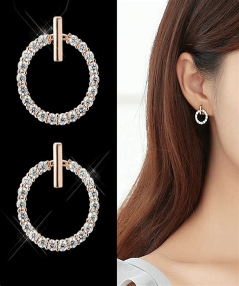 [사장강추 은은반짝]얼굴이 작아보이는 데일리 빅서클 귀걸이 심플해서 코디하기 좋은 귀걸이 여성귀걸이 포인트귀걸이 웨딩 에이블리