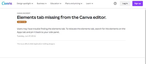 My Elements Tabs Vanished Rcanva