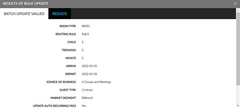 Perform Bulk Updates To Groups Staged And Reserved Reservations