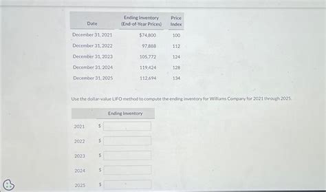 Solved Use The Dollar Value Lifo Method To Compute The