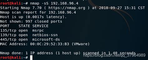 Nmap常用命令总结nmap Ss Csdn博客