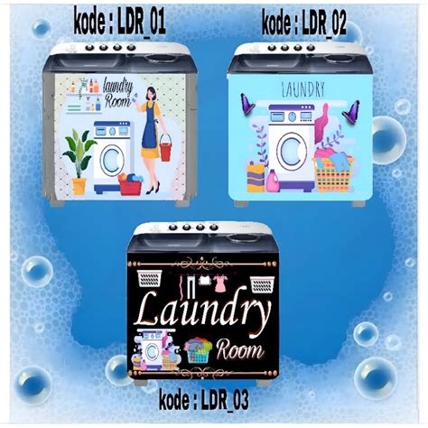 Jual Stiker Mesin Cuci Motif Laundry Shopee Indonesia
