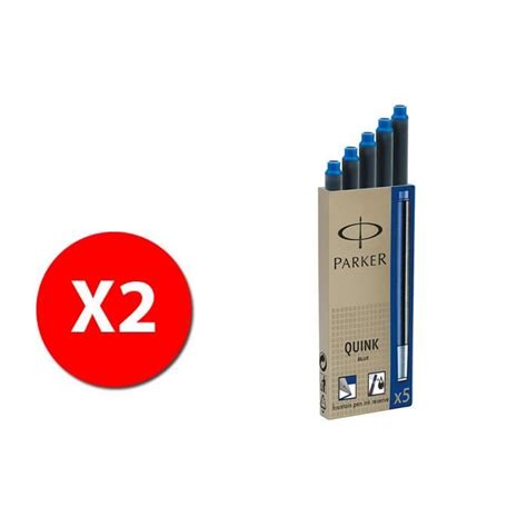 Cartouches D Encre Quink Pour Parker Bleu Plume Moyenne Cdiscount Beaux Arts Et Loisirs