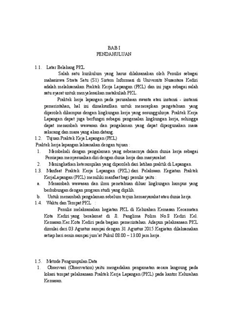 Contoh Abstrak Laporan Pkl 49 Koleksi Gambar