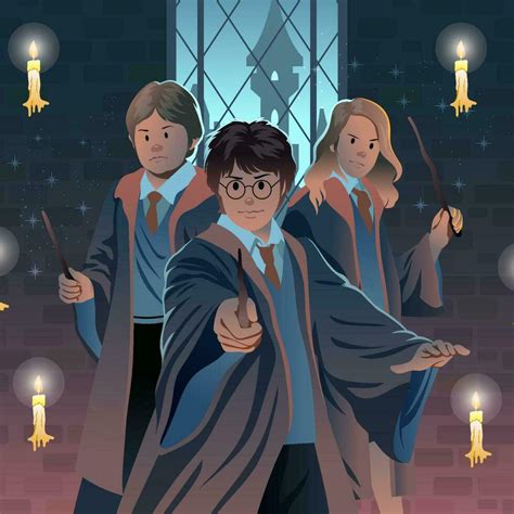 Three Young Wizard 23786017 Vector Art At Vecteezy