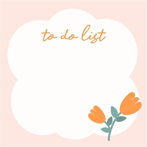 Premium Vector Cute Kawaii Hand Drawn Tulip Memo Pad Notepad Paper