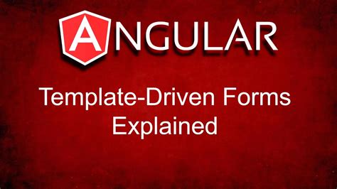Angular Template Driven Form Explained Youtube