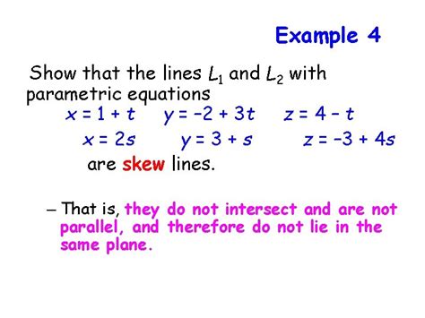 Lines And Planes In Space Lines In Space