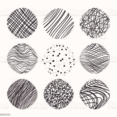 그런 지 손으로 그린 텍스처 선형 패션 인쇄 추상적인 단색 배경 벡터 클립 아트 컬렉션 흰색 배경에 고립 카드 전단지 포스터 템플릿 디자인 요소입니다 개체 그룹에 대한 스톡