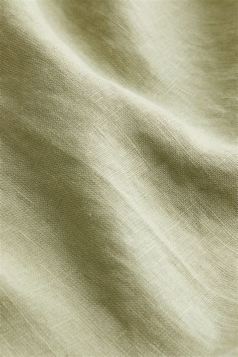 Linen Apron Light Khaki Green Home All Handm Ca