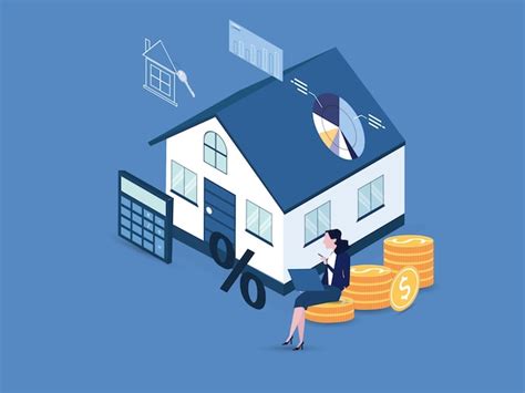 Premium Vector Mortgage Concept Home Loan Or Investment With Real