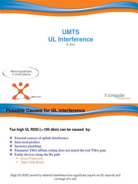 analysis of uplink rssi measurements and identification of potential