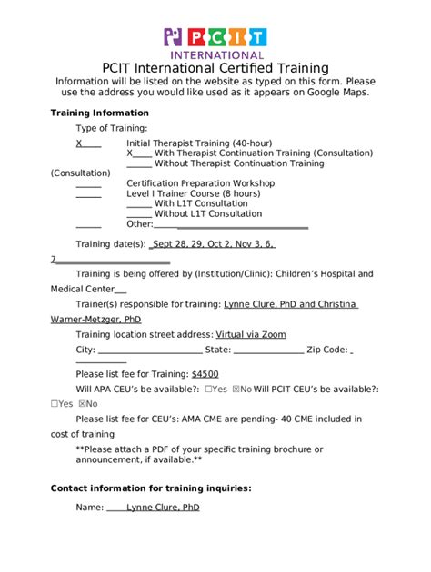 What Is Pcit For Professionals Doc Template Pdffiller