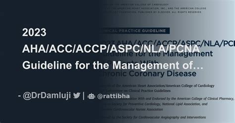 2023 AHA ACC ACCP ASPC NLA PCNA Guideline For The Management Of