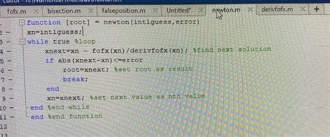 Solved Using Newton Raphson Method On Matlab I Have Included