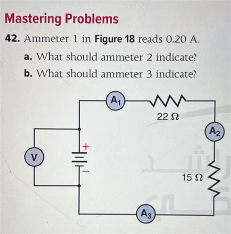 Solved Mastering Problems Ammeter In Figure Reads Chegg Com