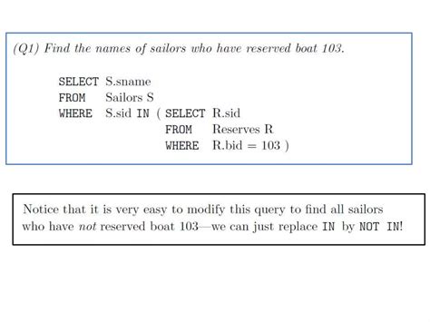 Nested Queries Sqlppt
