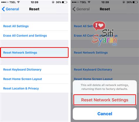 Apa Fungsi Reset Network Iphone
