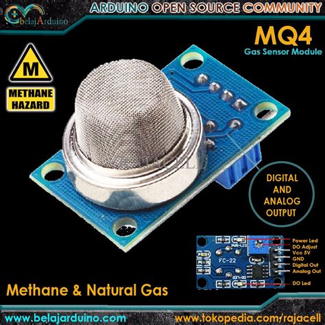jual sensor mq 4 mq4 methanes gas metana cng sensor module arduino