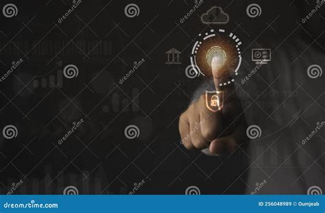 Fingerprint Authorization Access Concept Personal Data Information