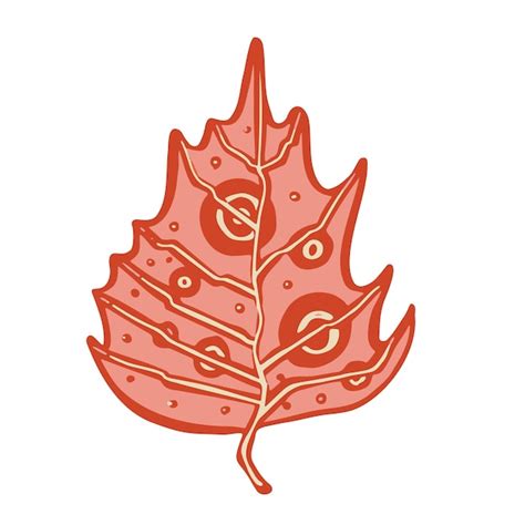 Premium Vector Leaf Plant Tree Colorful Drawing Illustration Symbol