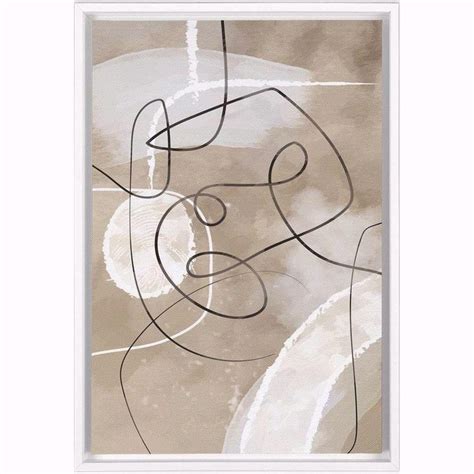 The Maze Framed Canvas 24x36 Inch Framed Gallery Wrap White