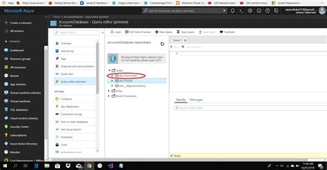 C Cant Connect To The Table Azure Sql In Given Db Connection Using