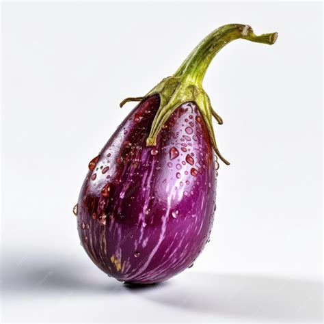 Premium Ai Image Brinjal Isolated On White Background