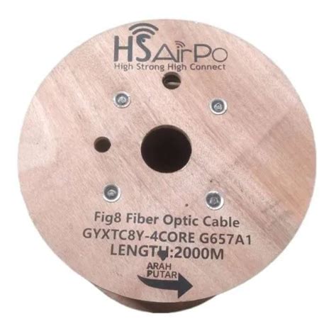 Jual Kabel Fiber Optik Fig8 4 Core Hsairpo Kabel Dropcore Ftth Gyfxtc8y