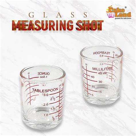 Cake Land Glass Measuring Shot Shopee Malaysia