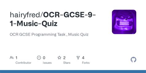 GitHub Hairyfred OCR GCSE 9 1 Music Quiz OCR GCSE Programming Task Music Quiz
