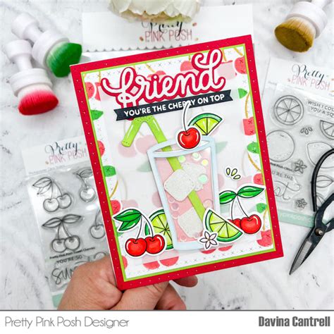Sweet Cherries Stamp Set Pretty Pink Posh Llc