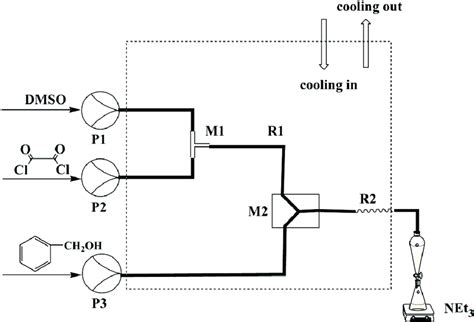 Schematic Drawing Of The Continuous Microreactor System Download