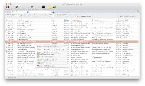 clients and profits visual feature guide jobr daily job status