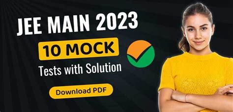 JEE Main Mock Tests With Solution Download PDF