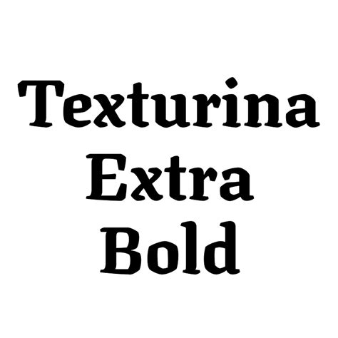 Texturina Extra Bold Free Fonts On