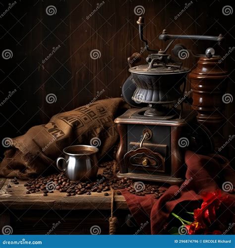 Freshly Ground Coffee A Classic Tabletop Grinder For A Perfect Cup
