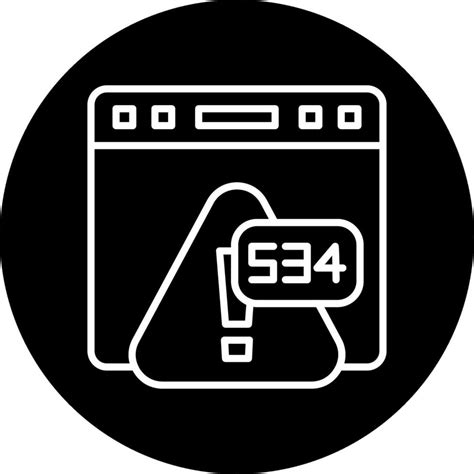 Error 534 Database Connection Error Line Circle Inverted 67349844 Vector Art At Vecteezy