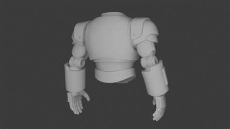 🤖 Роботизированный торс Mecha Chest Piece Cyberpunk Mech Body Stl
