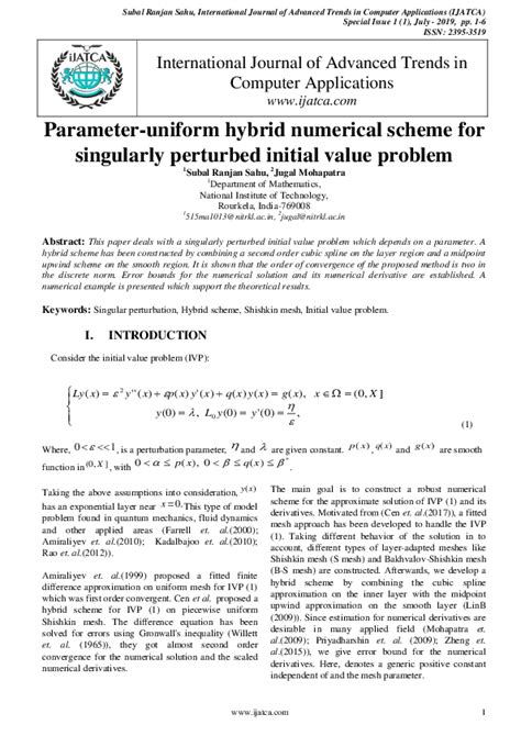 Pdf Parameter Uniform Hybrid Numerical Scheme For Singularly