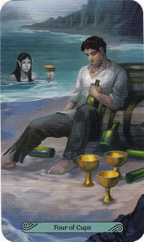 Four Of Cups Tarot Card Meaning Artofit