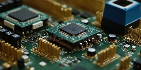 A Stack Of Old Vintage Computer Hardware Components Stock Illustration