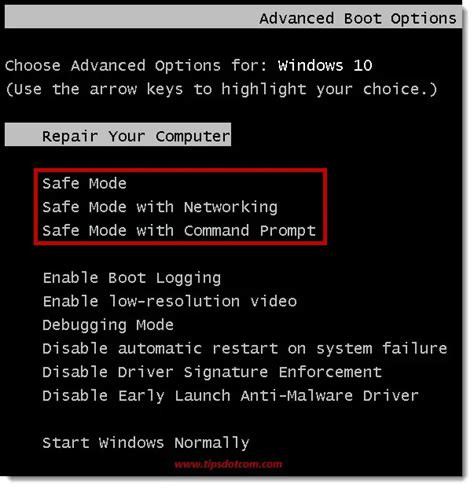 Windows 10 Safe Mode